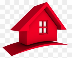 Premium - Home Logo In Red - Free Transparent PNG Clipart Images Download