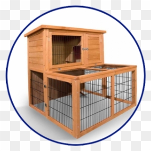 Double Storey Chicken Coop With Run - 2 Storey Fir Wood Rabbit Hutch W ...