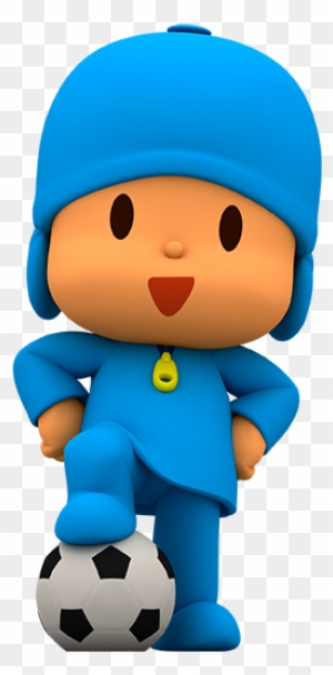 Pocoyo With The World Cup - Animation Of Football Player Png - Free ...