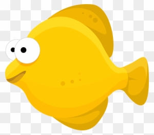 Puffer Fish Clip Art - Yellow Fish Cartoon - Free Transparent PNG ...