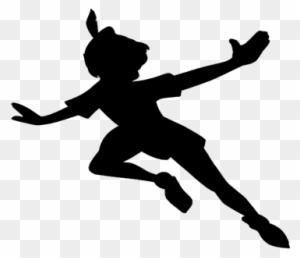 Peter Pan Shadow Clipart - Silhouette Of Peter Pan - Full Size PNG ...