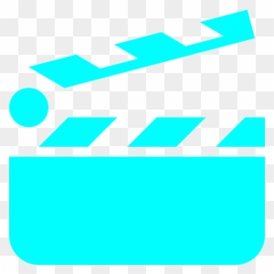 Clapperboard Icon Blue - Free Transparent PNG Clipart Images Download