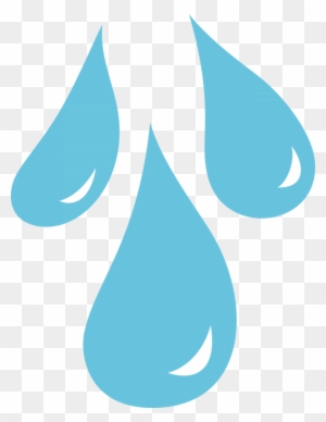 Clip Art Cartoon Raindrop - Rain Drops Cartoon Transparent - Free ...