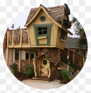 Treehouse Circle No Wood Tt - Crooked Tree House - Free Transparent PNG ...