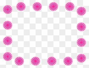 Illustration Of A Blank Frame Border Of Pink Circle - Circle - Free ...
