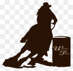 Barrel Racing - Horse Barrel Racing Silhouette - Free Transparent PNG ...