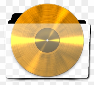 Gold Vinyl Record Translucent Folder Icon By Zenoasis - Gold Vinyl ...