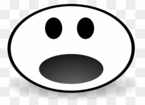 Wow Surprise Smile Smiley Comments - Black And White Surprised Smiley ...