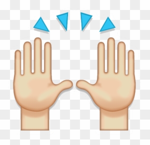 Hand Clipart Emoji - Praise Hands Emoji Png - Free Transparent PNG ...