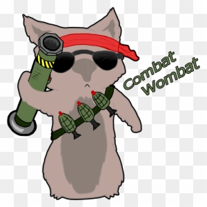 Wombat Clipart Angry - Combat Wombat - Free Transparent PNG Clipart ...