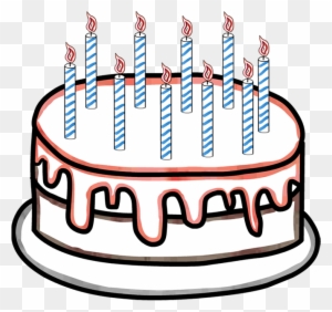 Birthday Cake Watercolor Painting Clip Art - Cupcake With A Candle ...