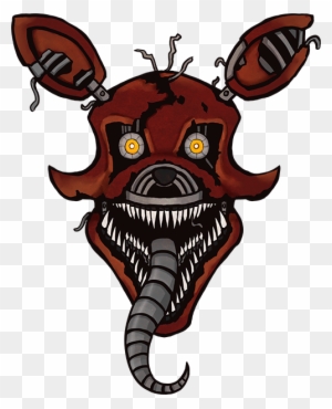 Nightmare - Nightmare Foxy Head Drawing - Free Transparent PNG Clipart ...