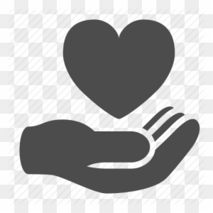 Hands Holding The Heart - Hands Heart Icon - Free Transparent PNG ...
