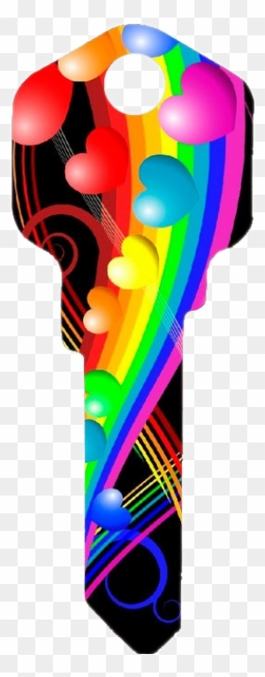 Image Result For Rainbow Colored Key - Rainbow Lock And Key - Free ...