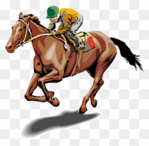 Fobc - Race Night - Cartoon Horse And Jockey - Free Transparent PNG ...
