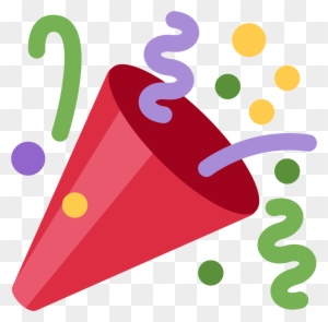 Party Popper Emoji Icon Vector - Party Emoji Svg - Free Transparent PNG ...