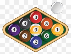 How To Rack In 9-ball Pool - Rack - Free Transparent PNG Clipart Images ...