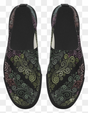 Psychedelic Pastel Apus Slip-on Microfiber Women's - Slip-on Shoe ...