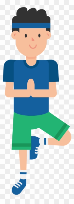 Man Doing Yoga Cartoon - Yoga Cartoon - Free Transparent PNG Clipart ...