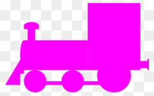 Pink Locomotive Train Clip Art At Clker - Cute Pink Train Clipart ...
