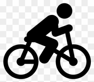 Man Riding A Bicycle Free Icon - Man On Bike Icon - Free Transparent ...