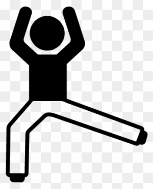 Flexing Arms And One Leg And Stretching Leg Vector - Leg - Free ...