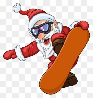 Vintage Santa Claus Clip Art In Side View On Your Personal - Side View ...