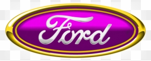 Pink And Gold Ford Badge By Napalmknight - Ford Logo In Gold - Free ...