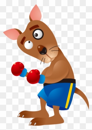 Boxing Kangaroo Cartoon Clip Art - Kangaroo Boxing Cartoon Png - Free ...