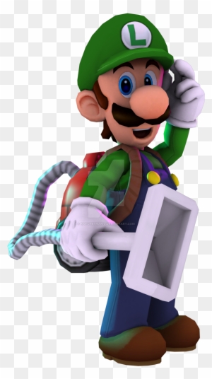 Luigi 3d Render By Ratchetmario - Luigi's Mansion Luigi Png - Free ...