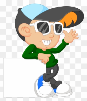 Tag Toppers - Clipart Boy In Sunglasses - Free Transparent PNG Clipart ...