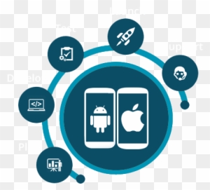 Mobile App Development - Mobile Phone Round Logo - Free Transparent PNG ...