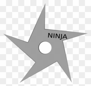 Ninja Star Clip Art At Clker - Ninja Throwing Star Template - Full Size ...