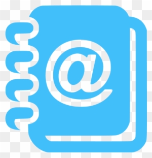Caribbean Blue Address Book Icon - Address Book Icon - Free Transparent ...