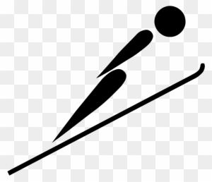 Ski Jumping Pictogram - Ski Jumping Olympics Logo - Free Transparent ...