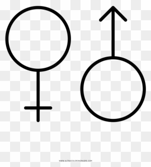 Gender Coloring Page - Circle - Free Transparent PNG Clipart Images ...