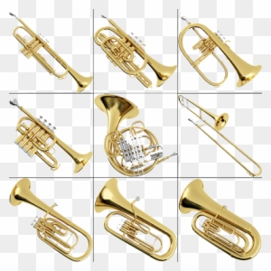 176kib, - All The Brass Instruments - Free Transparent PNG Clipart ...