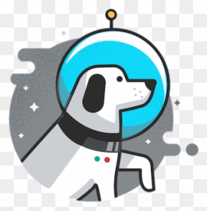 Space Dog Illustration - Dog Space Cartoon Png - Free Transparent PNG ...