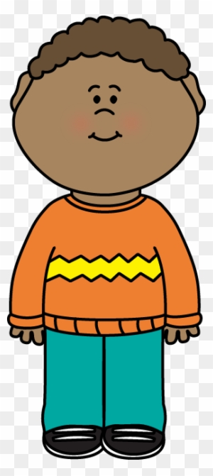 Kid Wearing A Christmas Sweater Clip Art - Little Boy On Christmas Clip ...