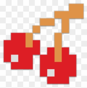 Drawn Cherry Pacman - Minecraft Pixel Art Disco - Free Transparent PNG ...