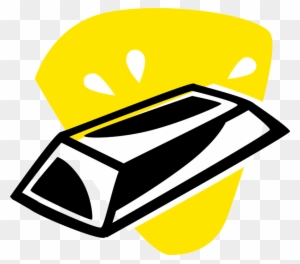 Vector Illustration Of Precious Metal Gold Bar, Gold - Cartoon Blocks ...