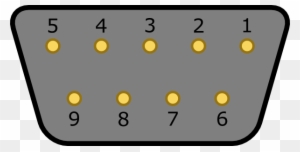 Free Vector Serial Port Female Socket Clip Art - Db9 Female - Free ...