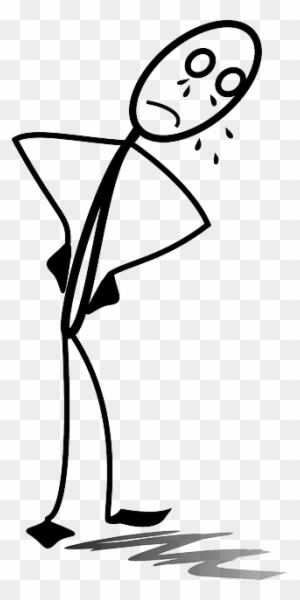 Stick Man Clipart - Sad Stickman - Free Transparent PNG Clipart Images ...