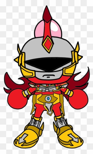 Shirobon Time Force Red Ranger Red Battle Warrior By - Cartoon - Free ...