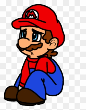 Sad Mario By Madzixa - Custom Home - Free Transparent PNG Clipart ...
