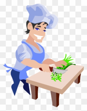 Chef Cutting Vegetables - Cut Vegetables Clipart - Free Transparent PNG ...
