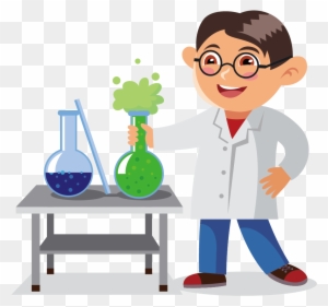 Cartoon Chemistry Classroom Illustration - Chemistry Teacher Cartoon ...