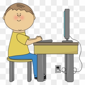 Schoolwork On Computer Clipart - Kids Computer Clip Art - Free ...