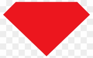 Superman Diamond Shape Vector