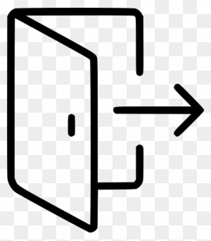 Exit Quit Door Sign Comments - White Icon Quit Png - Free Transparent ...